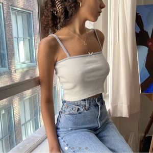 Brandy Melville | Tops | Brandy Melville Faye Bow Tank | Poshmark